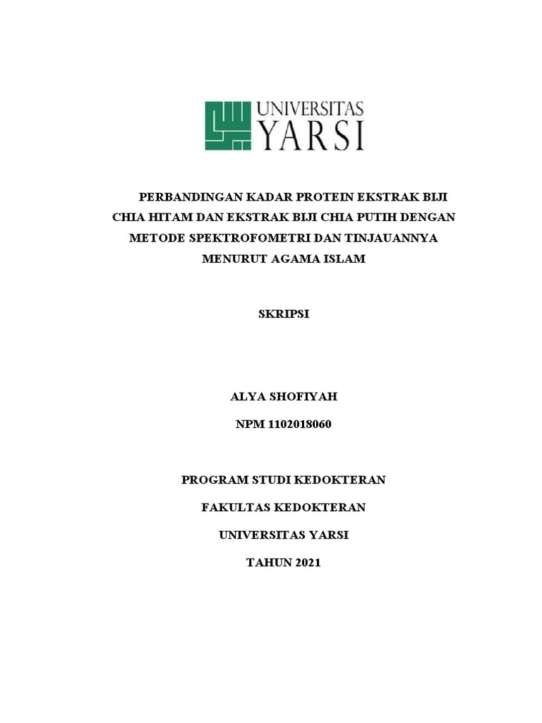 Skripsi Alya Shofiyah 1102018060 | PDF