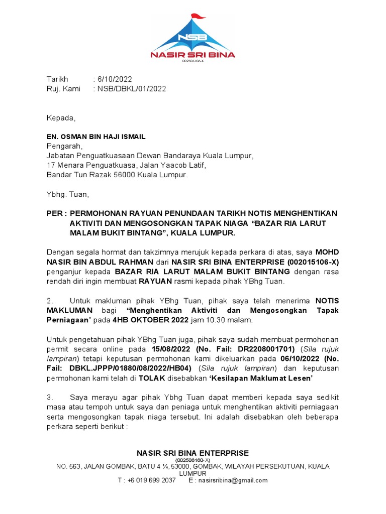 SURAT Rayuan Osman | PDF