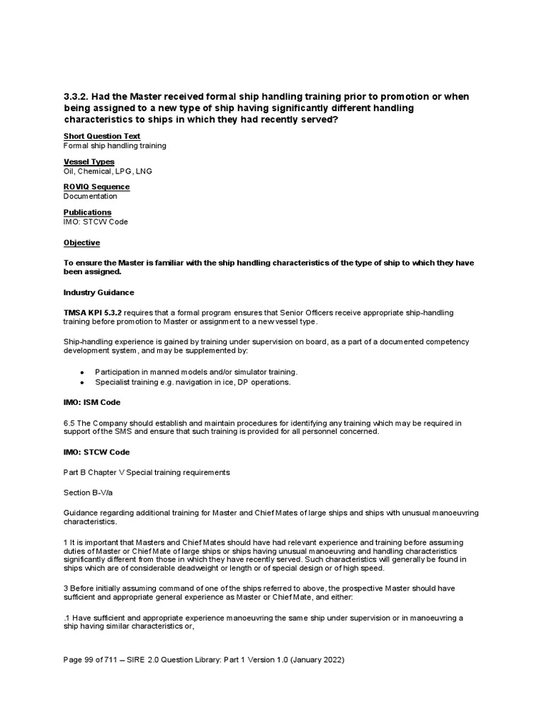 Ship Handling Training Requirements | PDF | Ships | Rudder