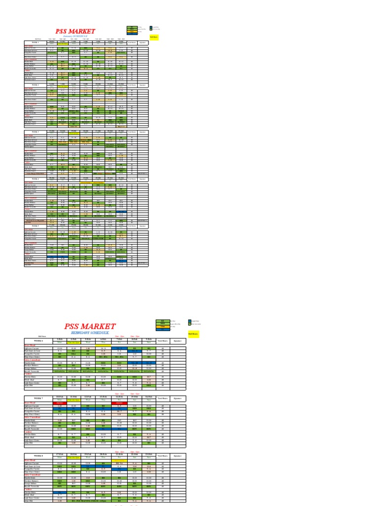 Market Market Schedule - JULY 2021 | PDF