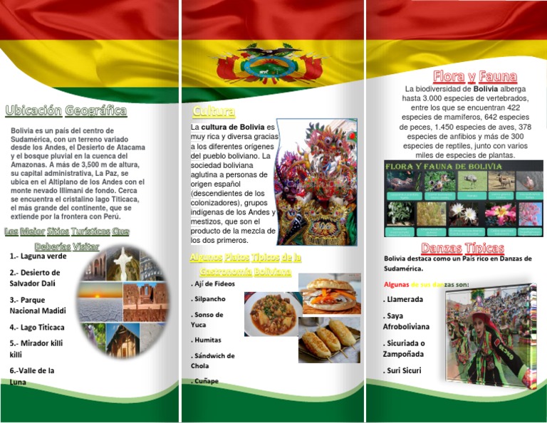 Triptico de Bolivia | PDF | Bolivia