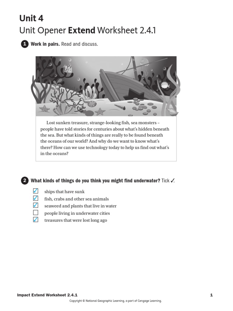 Owi Bre l02 U04 Ak Worksheet | PDF | Adverb | Verb