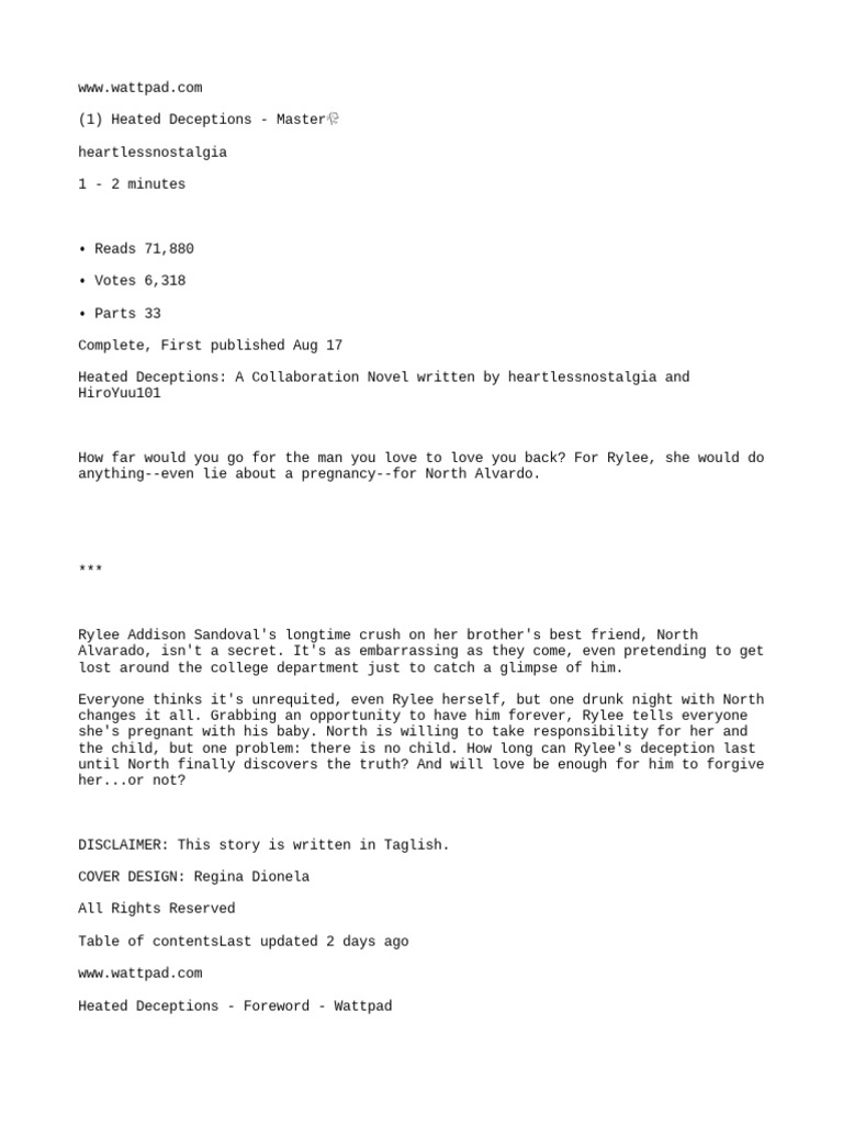 Heated Deceptions Completed | PDF | Art | Mystery, Thriller & Crime Fiction