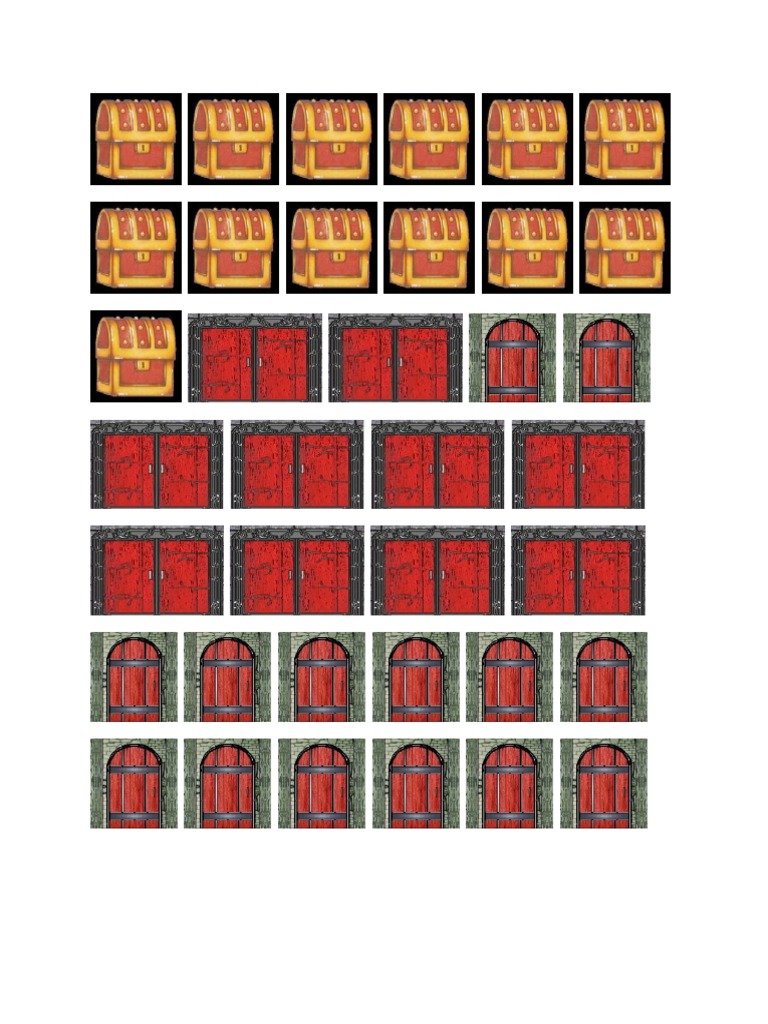 DT0 - Dungeon Tiles - Chests & Doors | PDF
