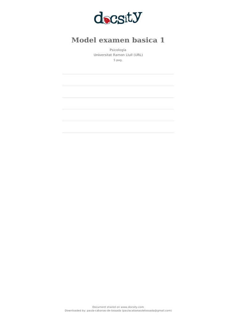 Modelo de Examen de Psicología Básica | PDF | Reforzamiento | Experimentar