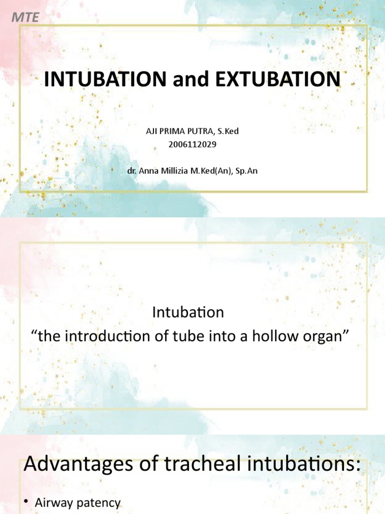 Intubation | PDF | Clinical Medicine | Anatomy
