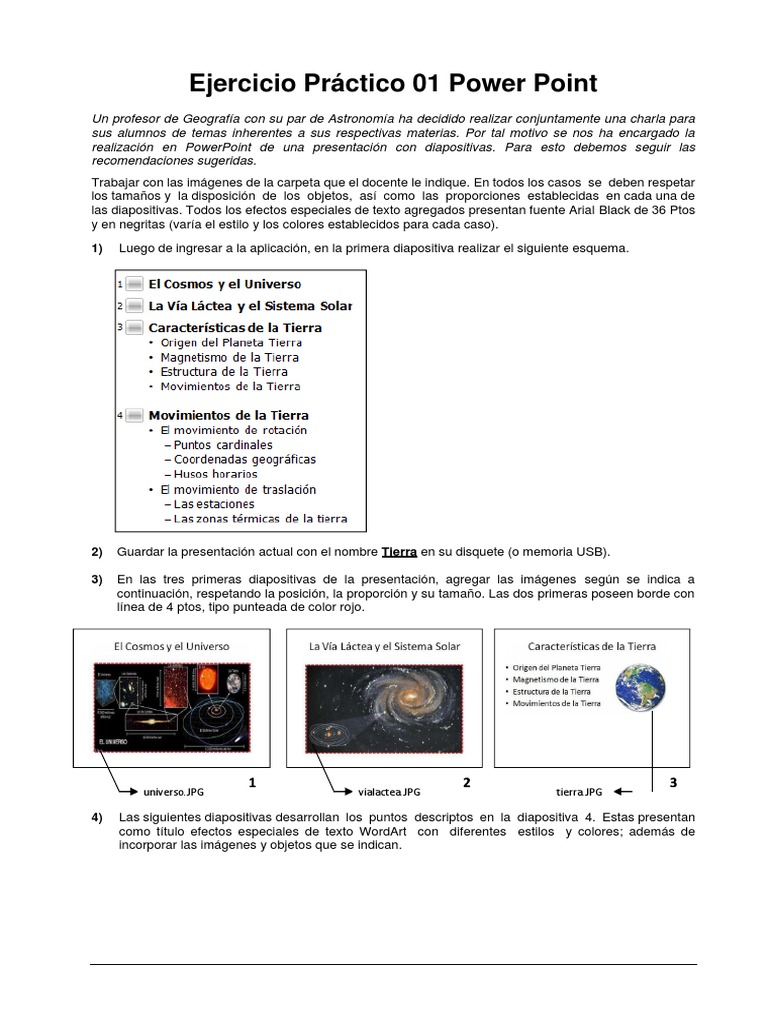 Ejercicio 1 Power Point | PDF | Microsoft PowerPoint | Color