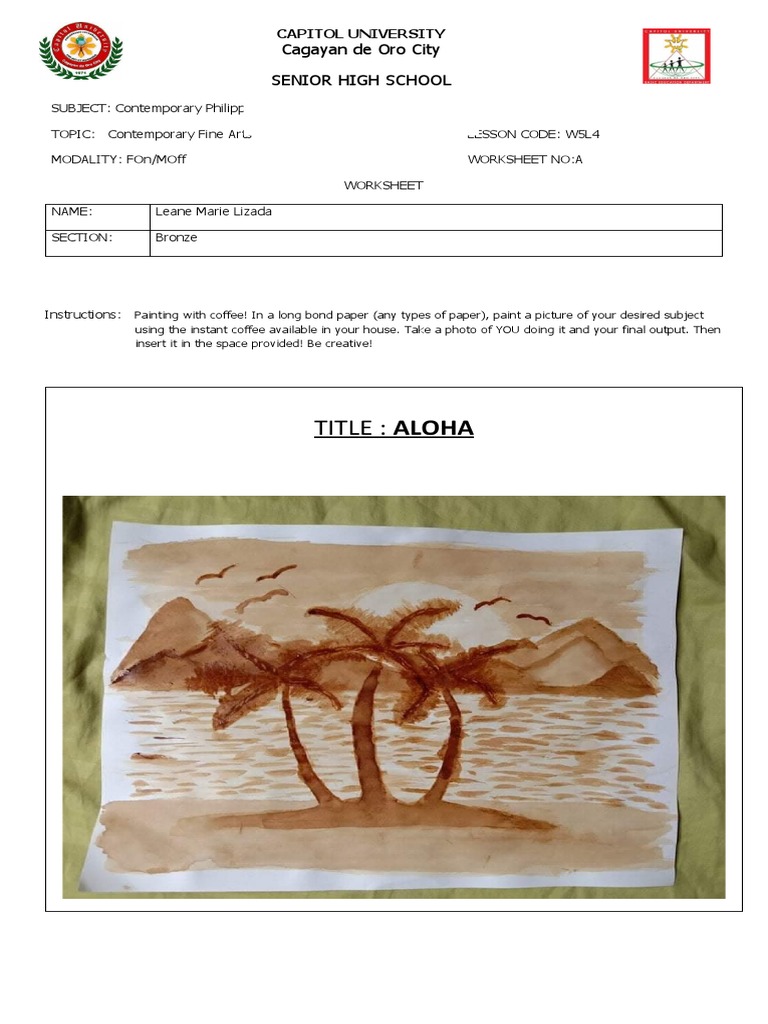 CPAR Worksheet 4A | PDF