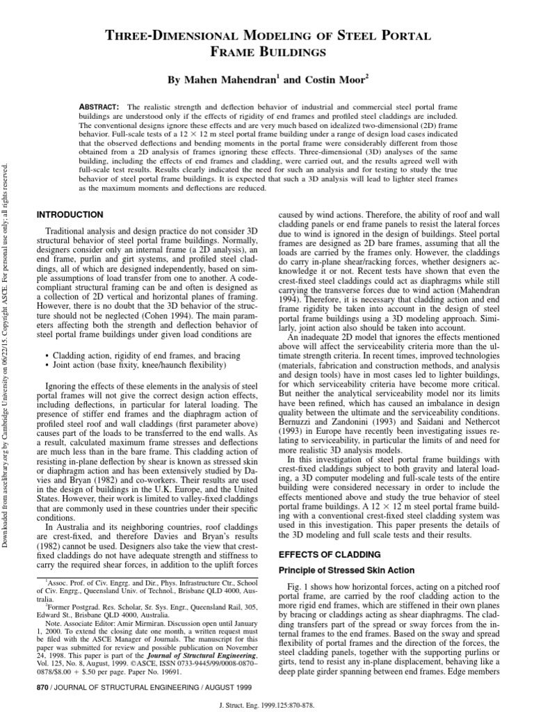 Mahendra N 1999 | PDF | Truss | Strength Of Materials
