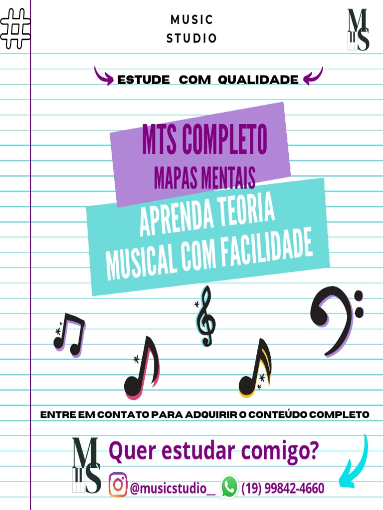 Mapas Mentais MTS - @musicstudio | PDF | Intervalo (música) | Trombone