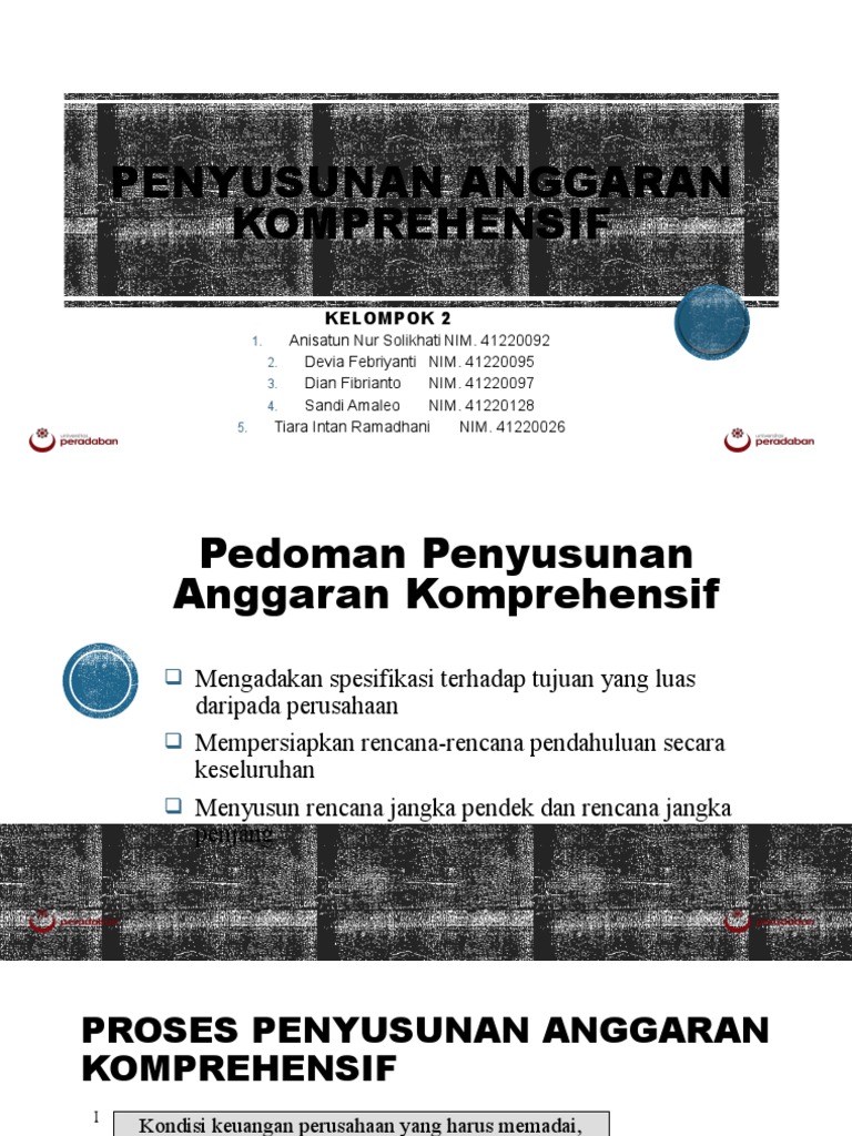 Kel 2-Penyusunan Anggaran Komprehensif - Contoh Kasus | PDF