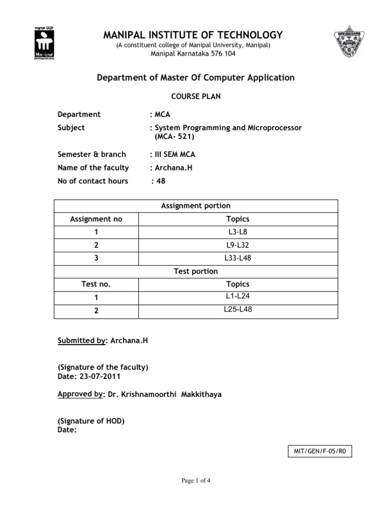 SP and MP - TM - Teaching Plan | PDF