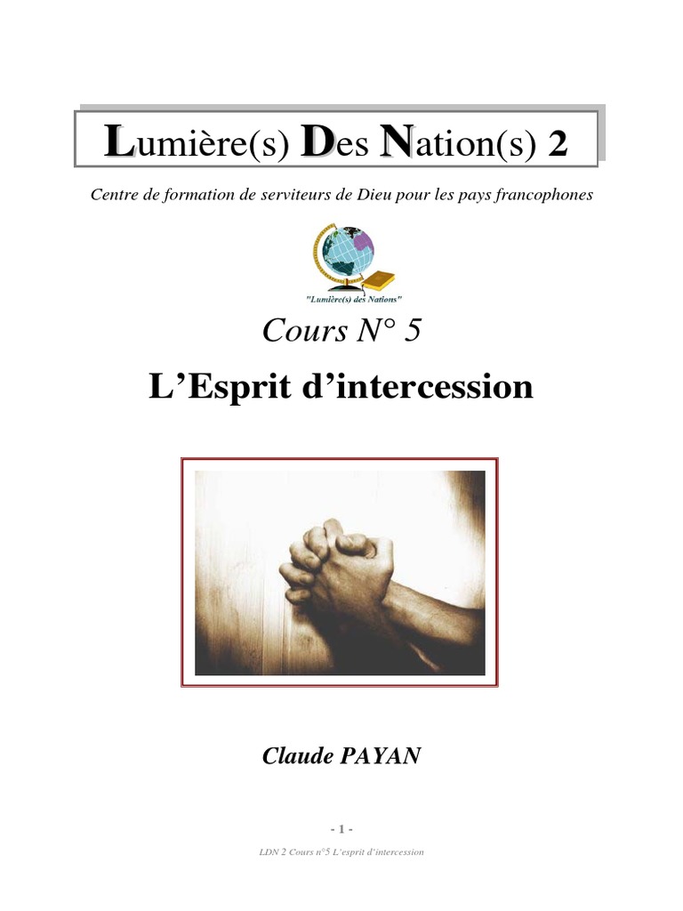 L'Esprit d'Intercession | PDF | Jésus | Saint-Esprit