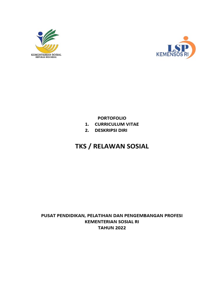 Form CV TKS Dan Relawan Sosial | PDF