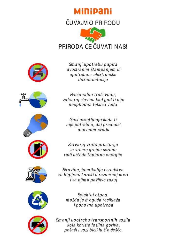 Plakat A4 Cuvajmo Prirodu | PDF