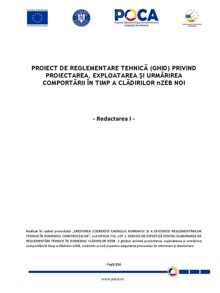 Ghid NZEB Clădiri Noi Redactarea 1 - Versiunea Consolidata | PDF
