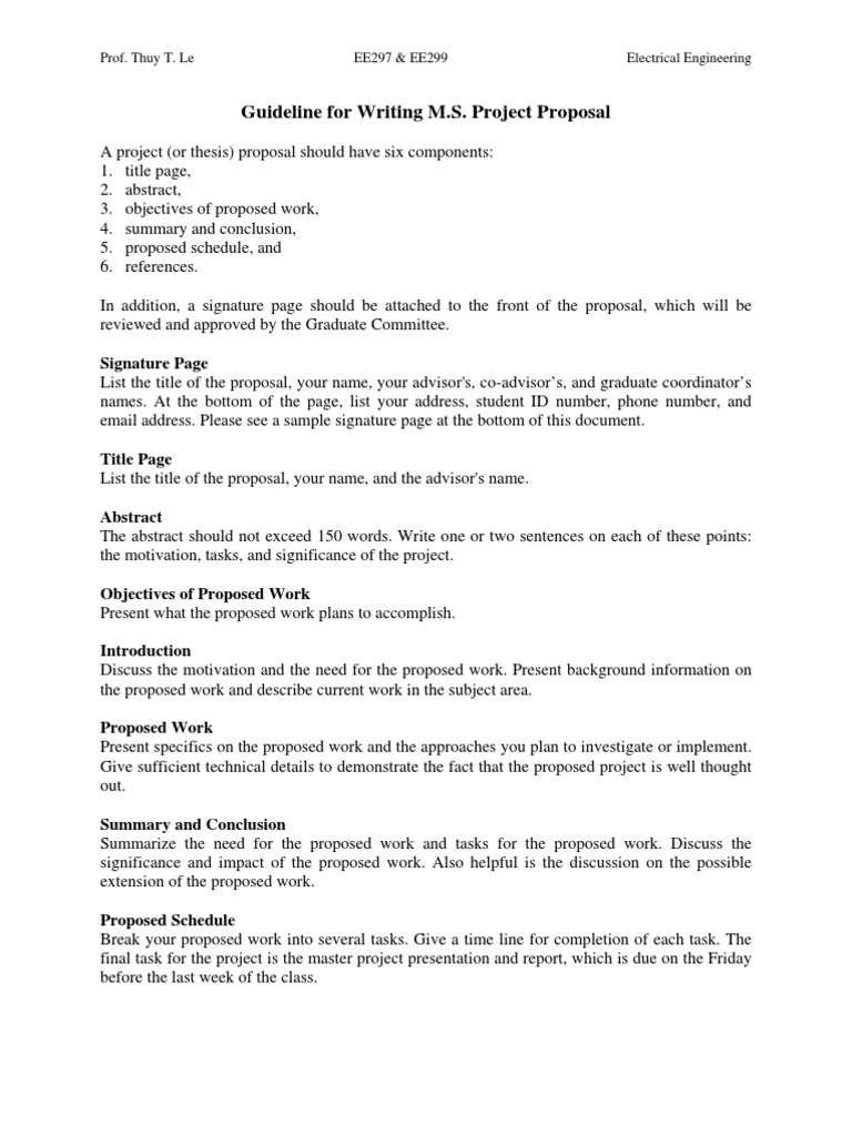 297 MS Proposal Guide | PDF | Abstract (Summary) | Typefaces