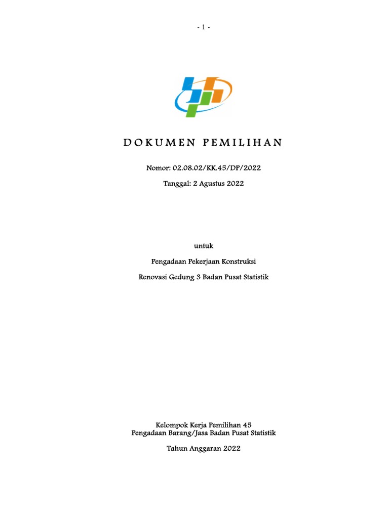 Pengadaan Renovasi Gedung BPS 2022 | PDF | Komputer | Teknologi & Rekayasa