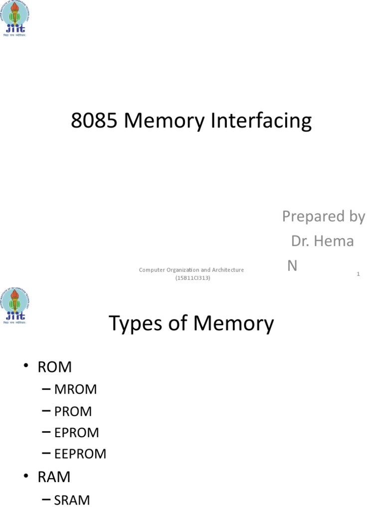 8085 and 8086 Memory Interface - Format | PDF | Electrical Engineering | Information Age