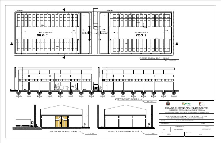 Plano Silo de Almacenamiento de Papa 3-4 | PDF