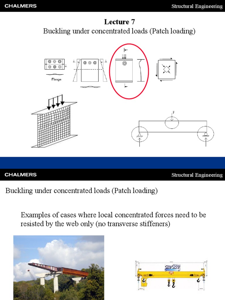 Lecture 7 Patch Loading - 2011 | Download Free PDF | Buckling | Structural Engineering