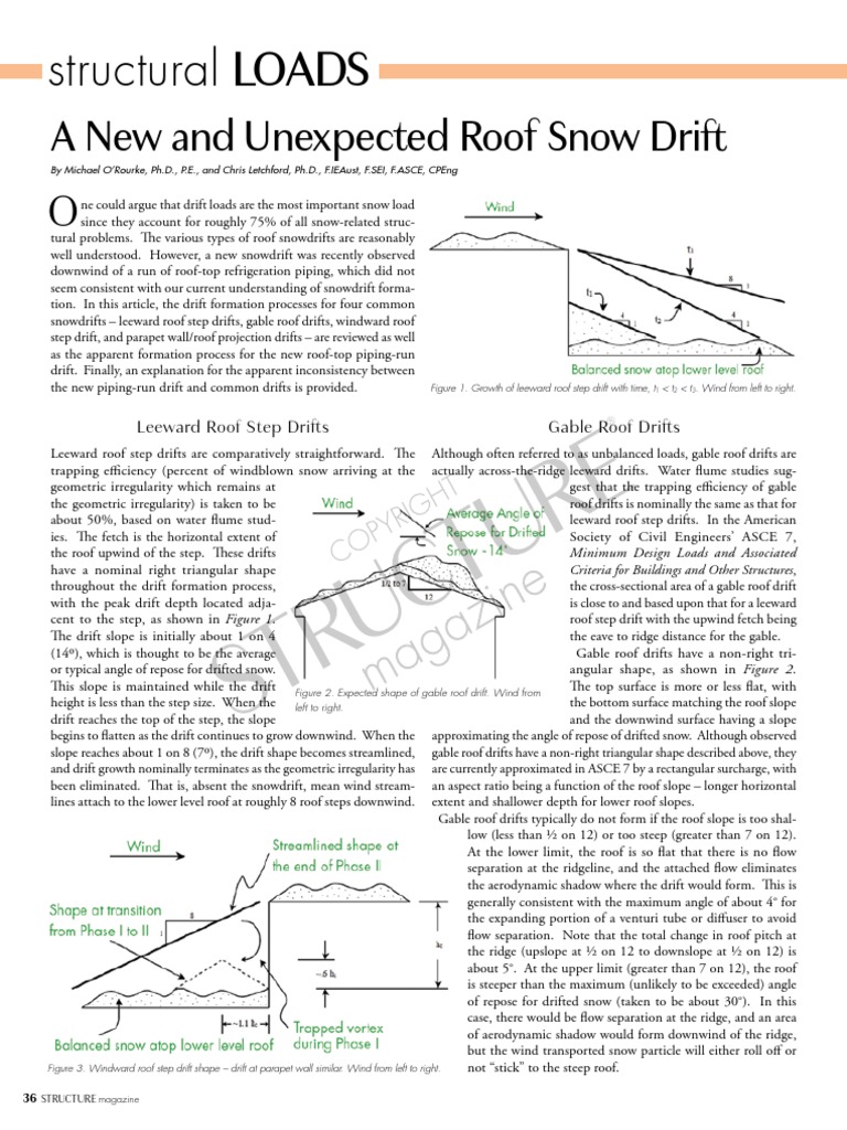 2021-08 Structural Loads A New and Unexpected Roof Snow Drift | PDF ...