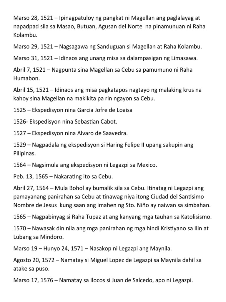 Timeline Sa AP 5 1115 | PDF