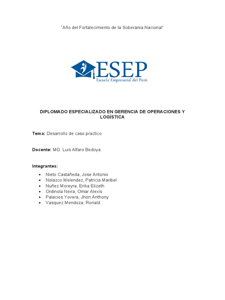 Ejercicio 01 Caso Practico-Esep | PDF