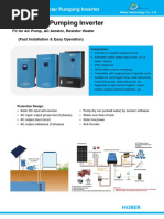 Hober Solar Pump Inverter Catalog | PDF | Power Inverter | Electronics