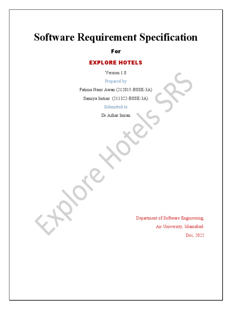 Srs Project | PDF | Microsoft Windows | Operating System