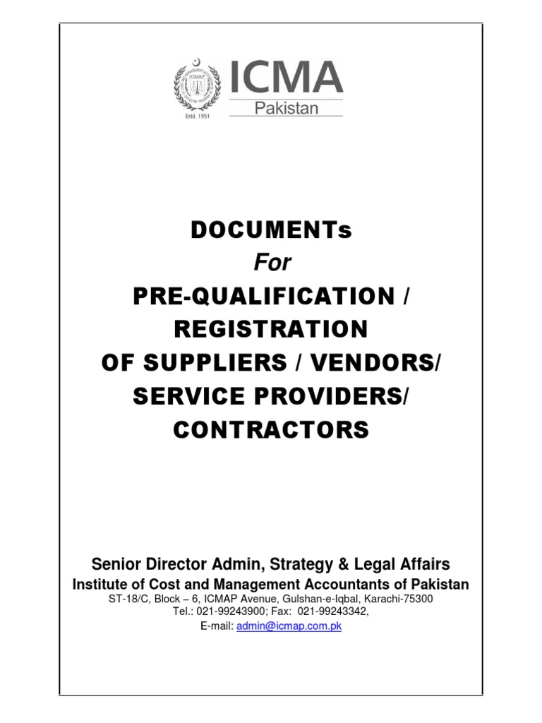 Pre Qualification | PDF | Business