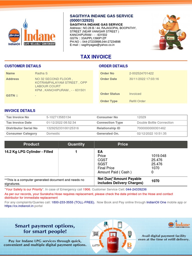 Invoice | PDF | Liquefied Petroleum Gas | Invoice