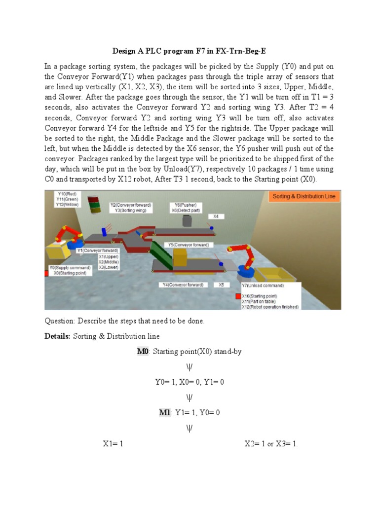 Design A PLC Program F7 in FX-Trn-Beg-E | PDF