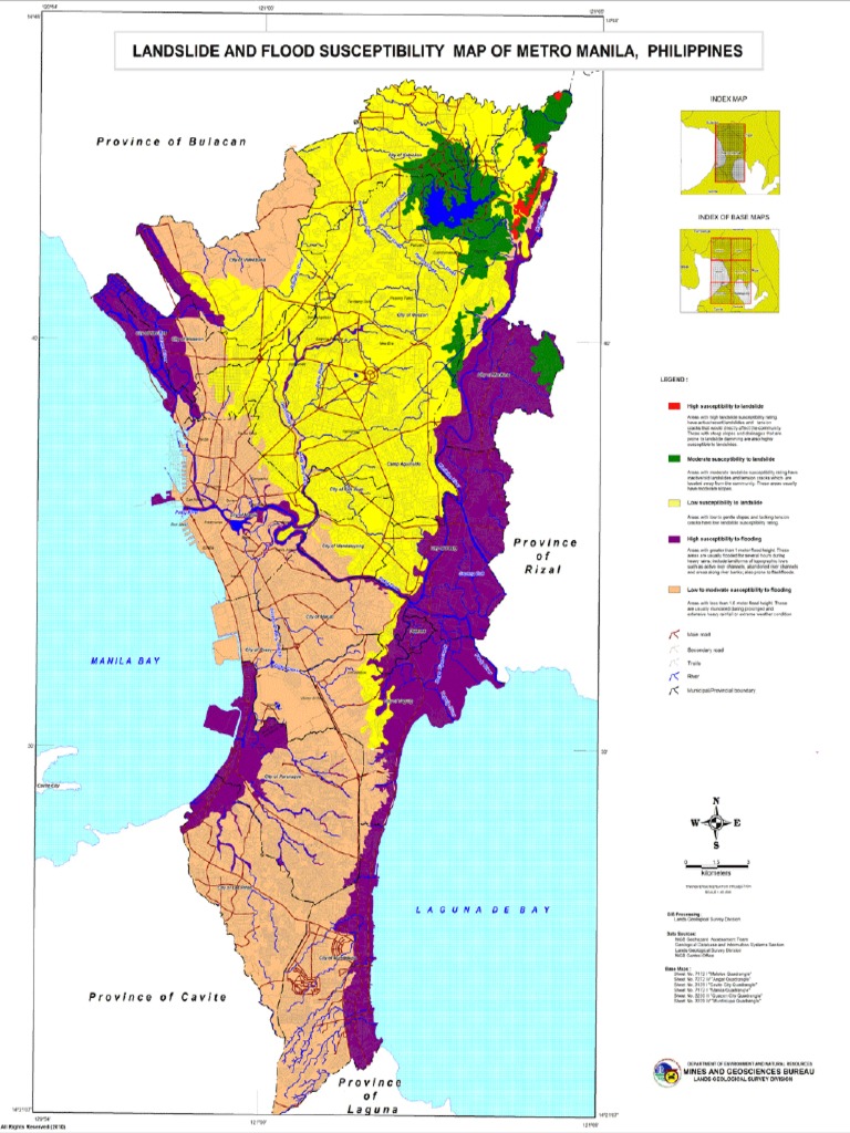 GEO160 Landslide and Flood Susceptibility Metro Manila | PDF