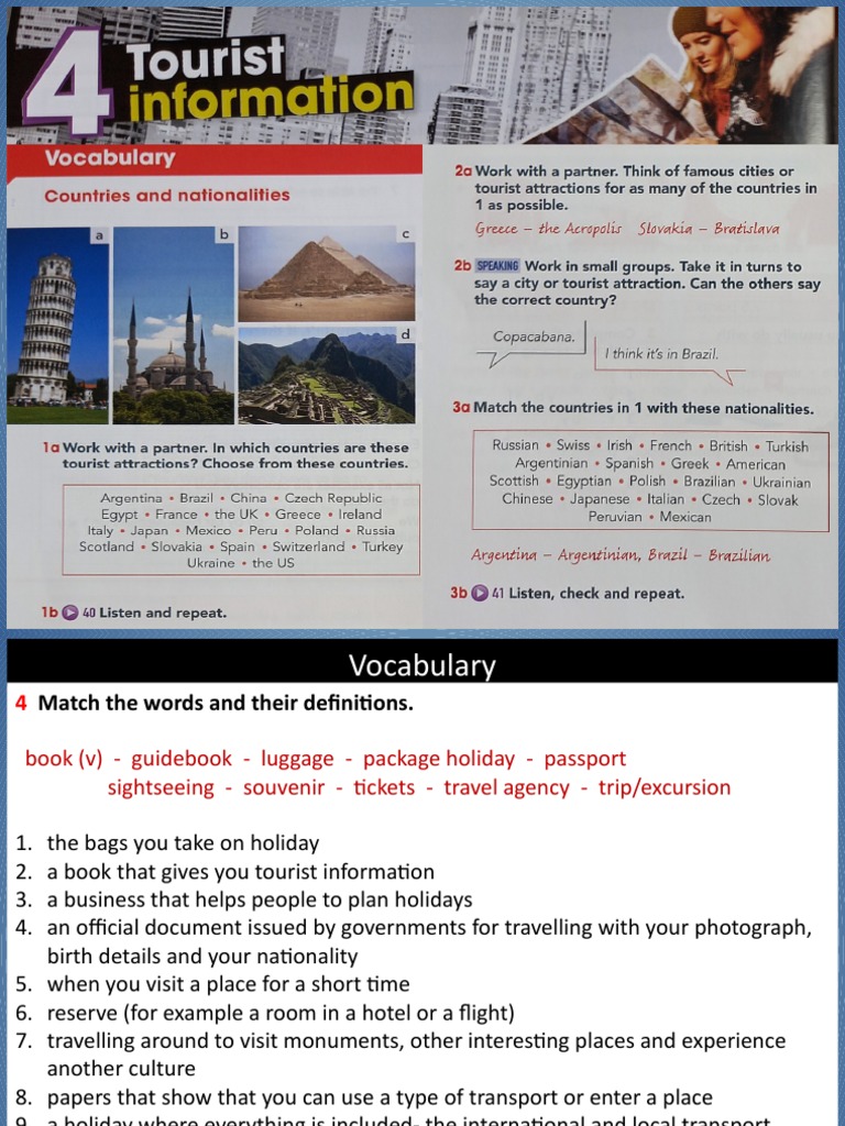 Gateway A2 Unit 4 | PDF | Tourism | Grammar