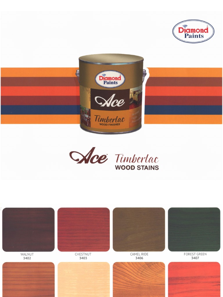 Ace Timberlac Wood Stains Card | PDF