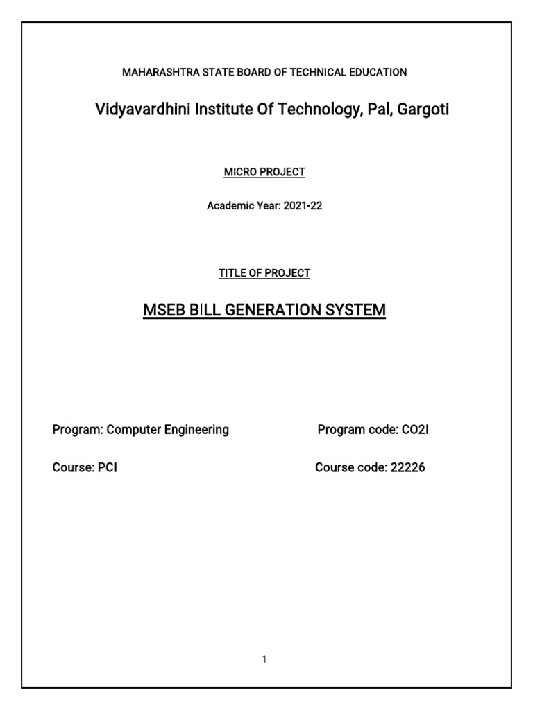 PCI Microproject Format | PDF | Computer Program | Programming
