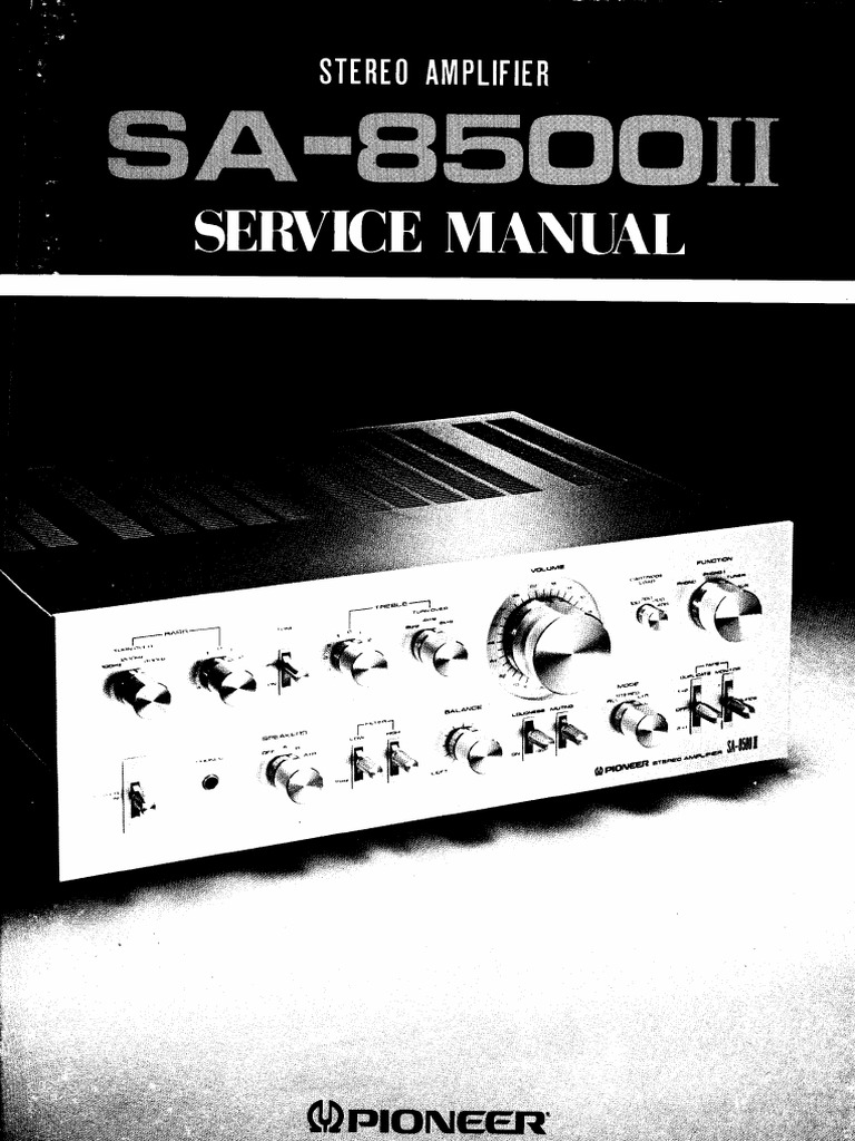 Pioneer Sa 8500 II PDF