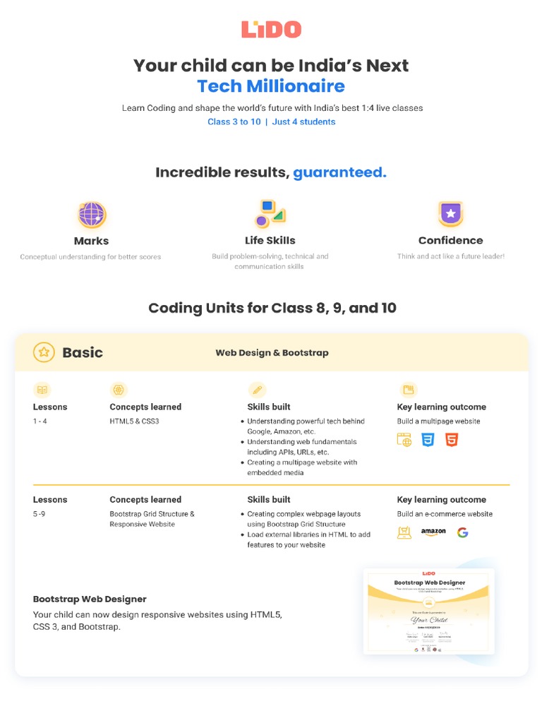 Coding Currriculum - Grade 8 For Nandini | PDF