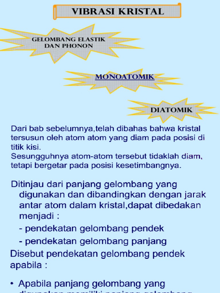 Lect. 5 Getaran Dalam Kisi Kristal | PDF
