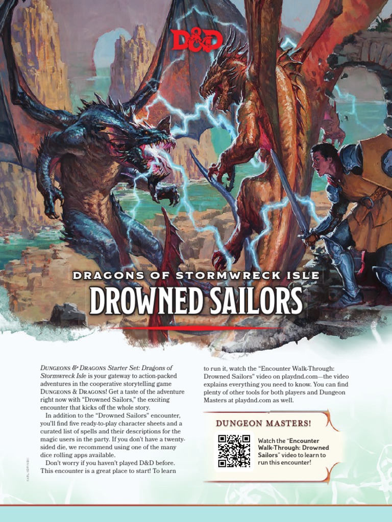 DND Encounter Drownedsailors | PDF | Dungeons & Dragons | Gary Gygax Games