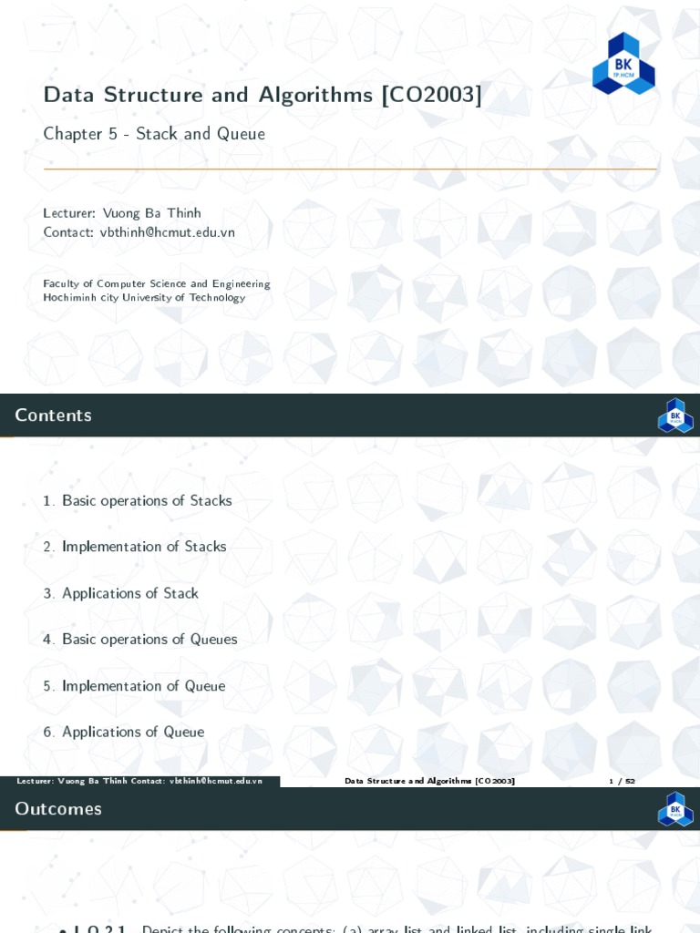 Ch05 Stack Queue | Download Free PDF | Queue (Abstract Data Type) | Algorithms And Data Structures