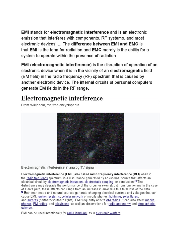 EMI-EMC Wikipedia | PDF