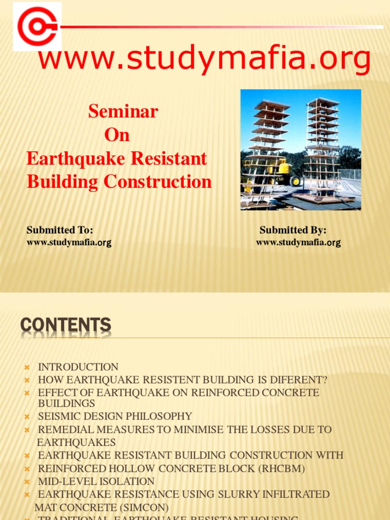 Earthquake Resistent Building Construction | PDF | Earthquakes | Solid Mechanics