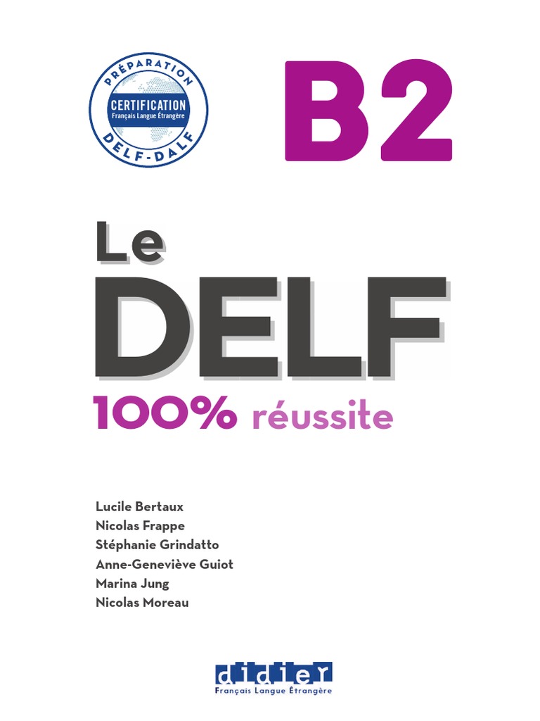 Le DELF - Réussite B2 - Compressed | PDF | Divertissement (Général) | Langues