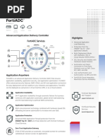 FortiADC Datasheet | PDF | Computer Security | Security