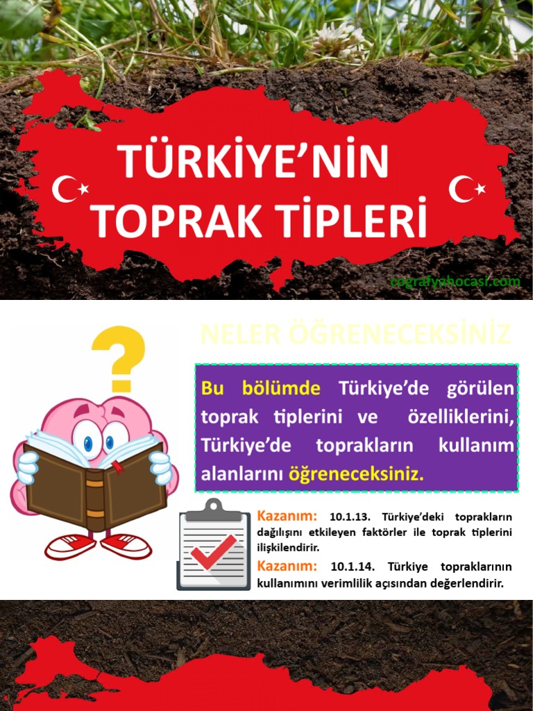 Türki̇ye'Ni̇n Toprak Ti̇pleri̇ Kopyası | PDF