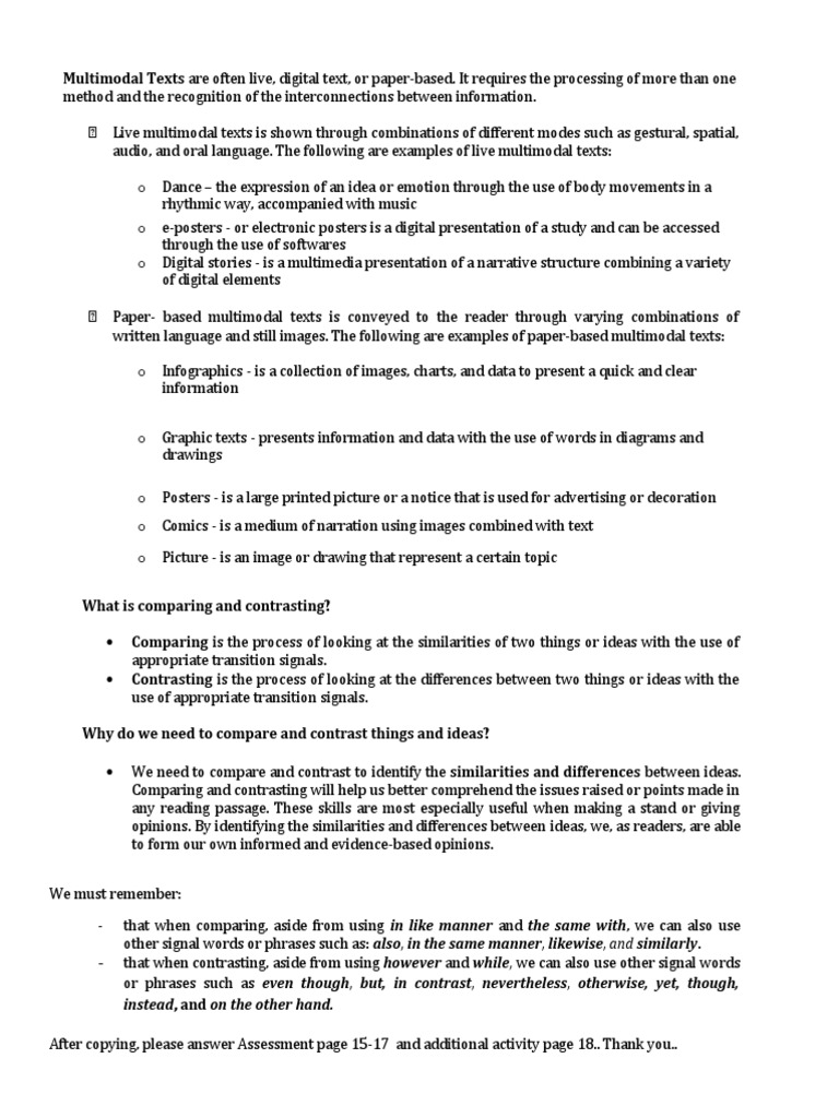Multimodal Texts Are Often Live | PDF | Cognition | Communication