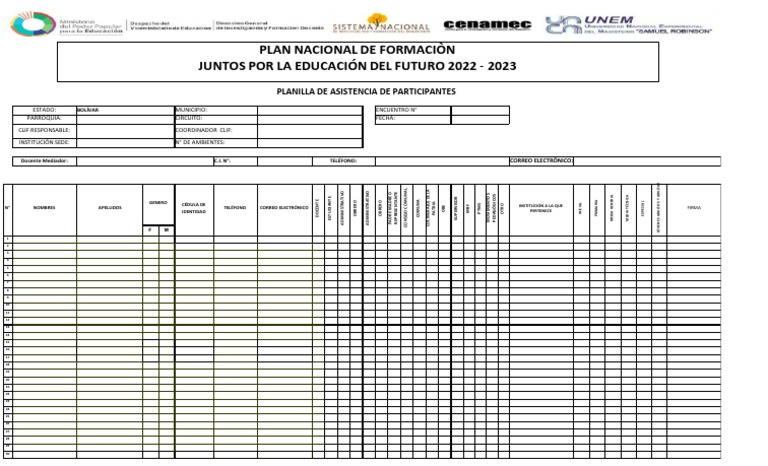 Planilla Educación | PDF