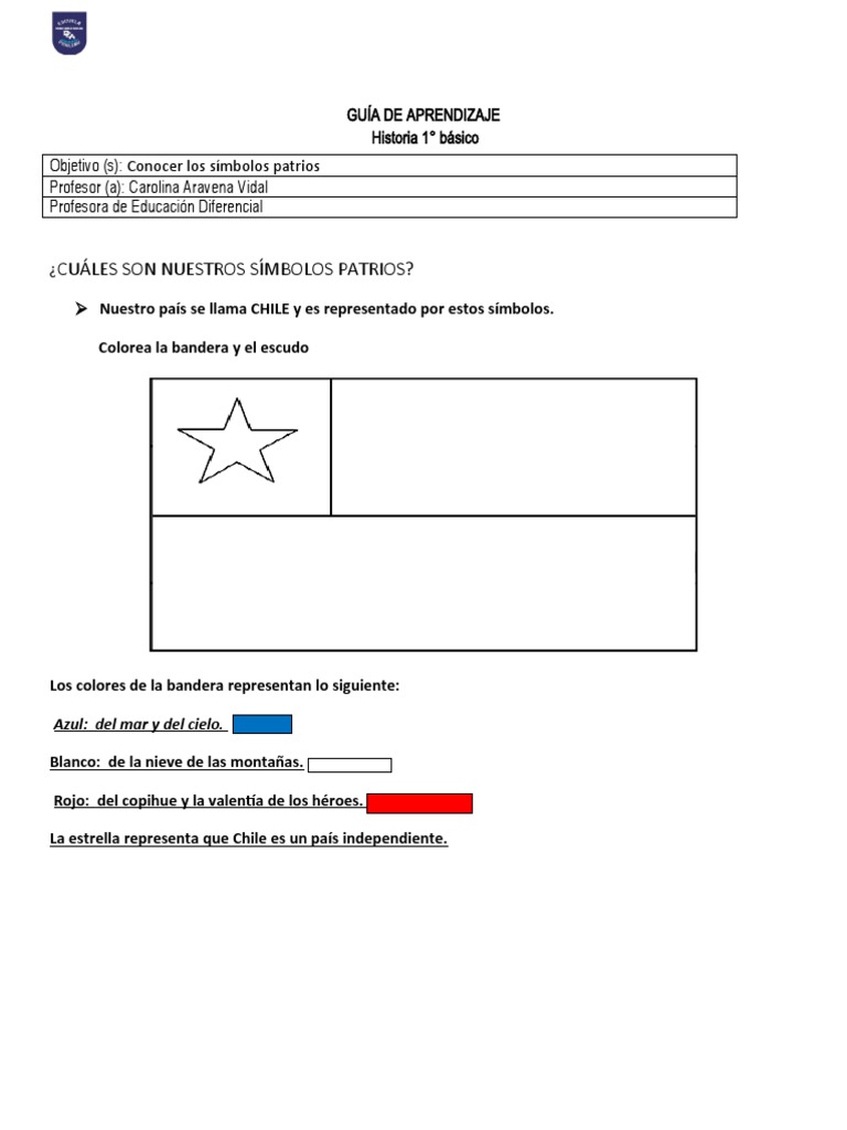 Guía 6 Historia Primero Básico 26 de Octubre | PDF | Los símbolos ...